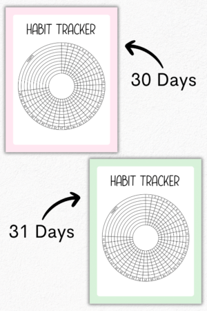 Pretty & Minimal Habit Tracker Bundle (12 Trackers) - JellyMemos Shop